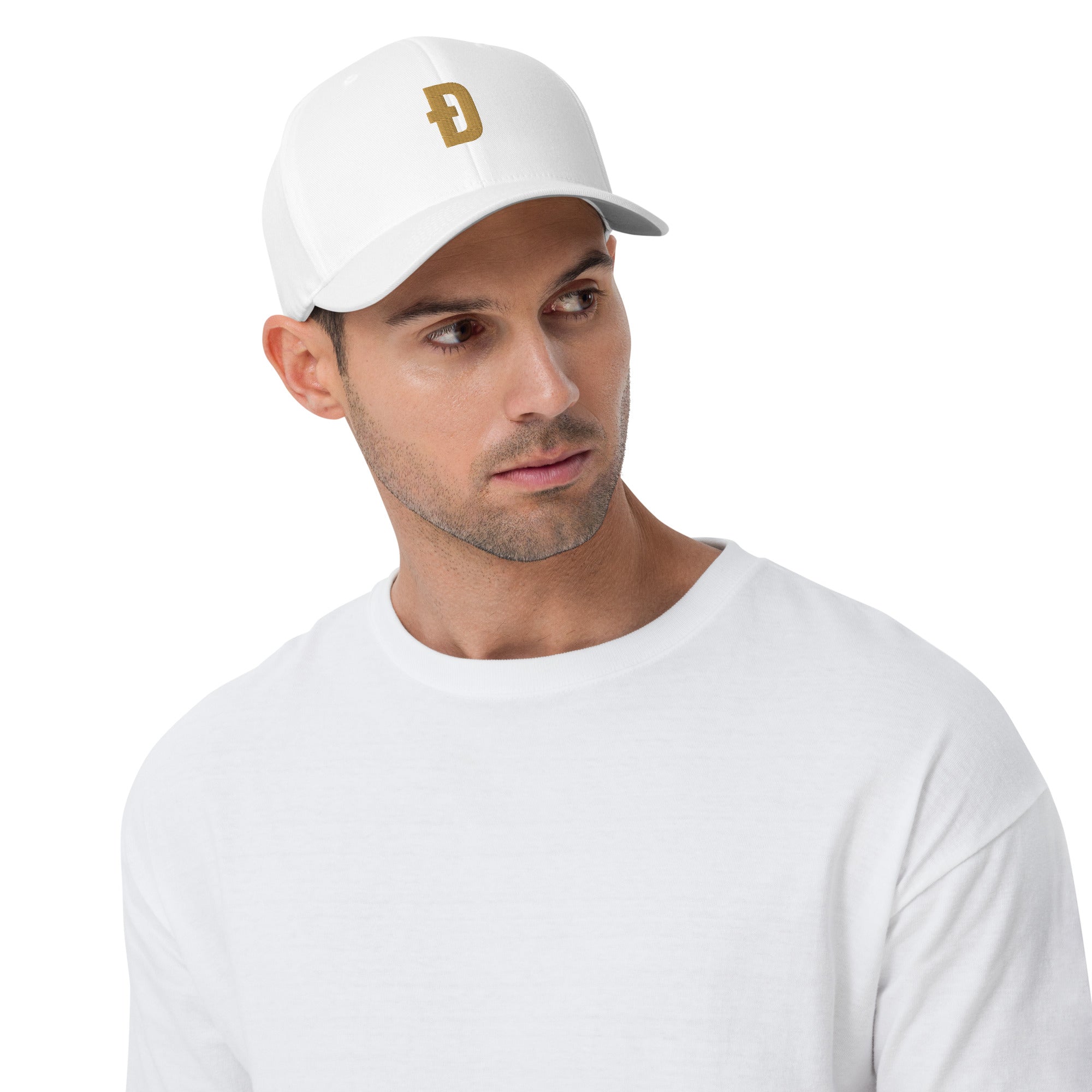 White Ð DOGE Hat - Stylish Comfort for Dogecoin Fans